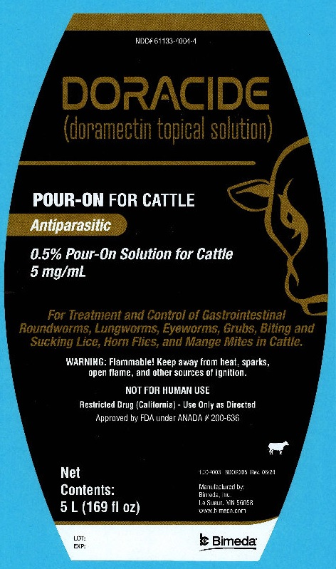 DORACIDE POUR-ON- doramectin solution