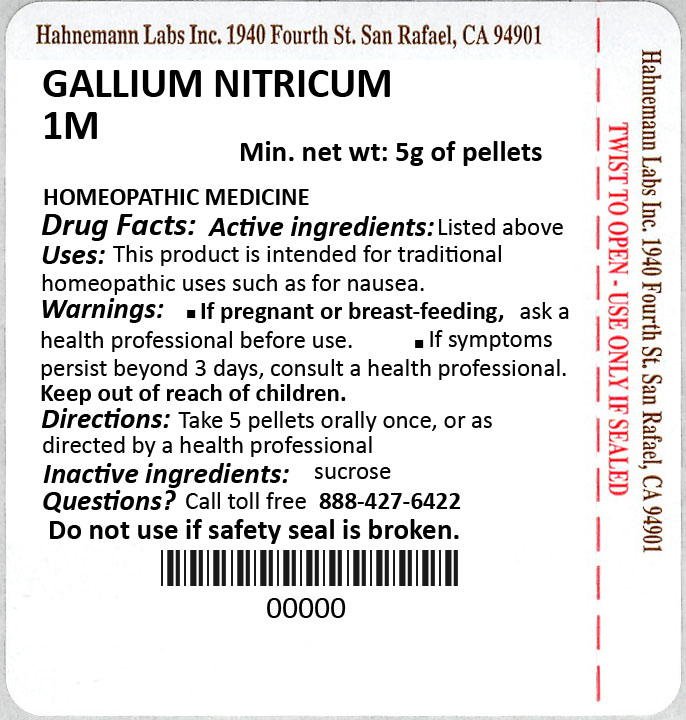 Gallium Nitricum by Hahnemann Laboratories, INC. GALLIUM NITRICUM pellet