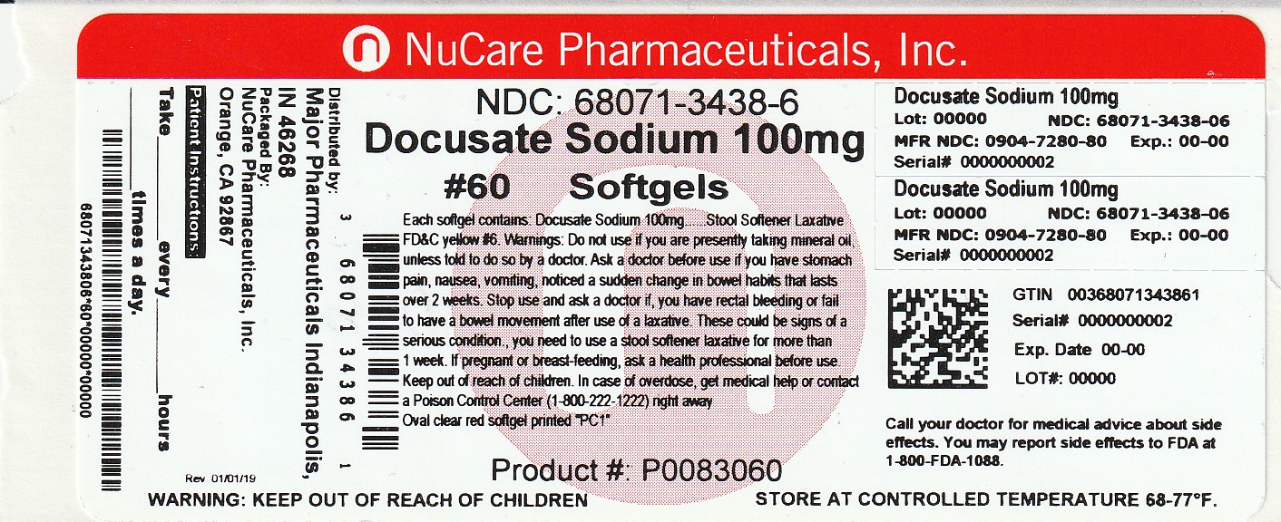 DOCUSATE SODIUM capsule, liquid filled
