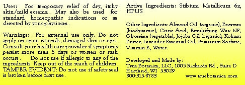 Stibium Cream by True Botanica, LLC STIBIUM CREAM cream