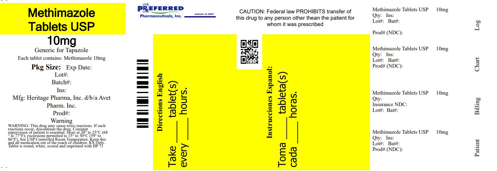 Metronidazole by Preferred Pharmaceuticals Inc. METRONIDAZOLE tablet